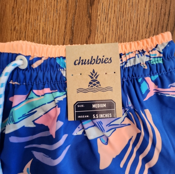 chubbies | Swim | New Chubbies The Daddy Sharks Swim Trunks 55 Inseam ...